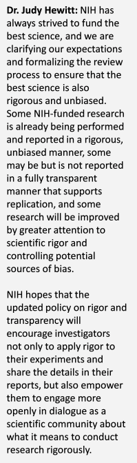 NIH Policy: Rigor and Transparency - Module 1